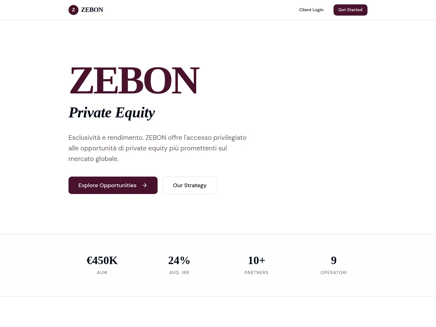 Zebòn Private Equity Hub