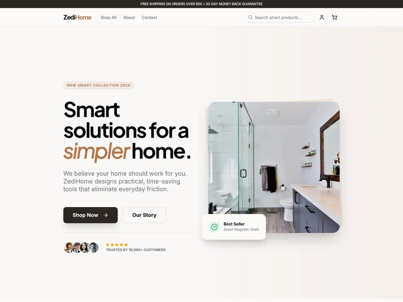 ZediHome E-Commerce Site