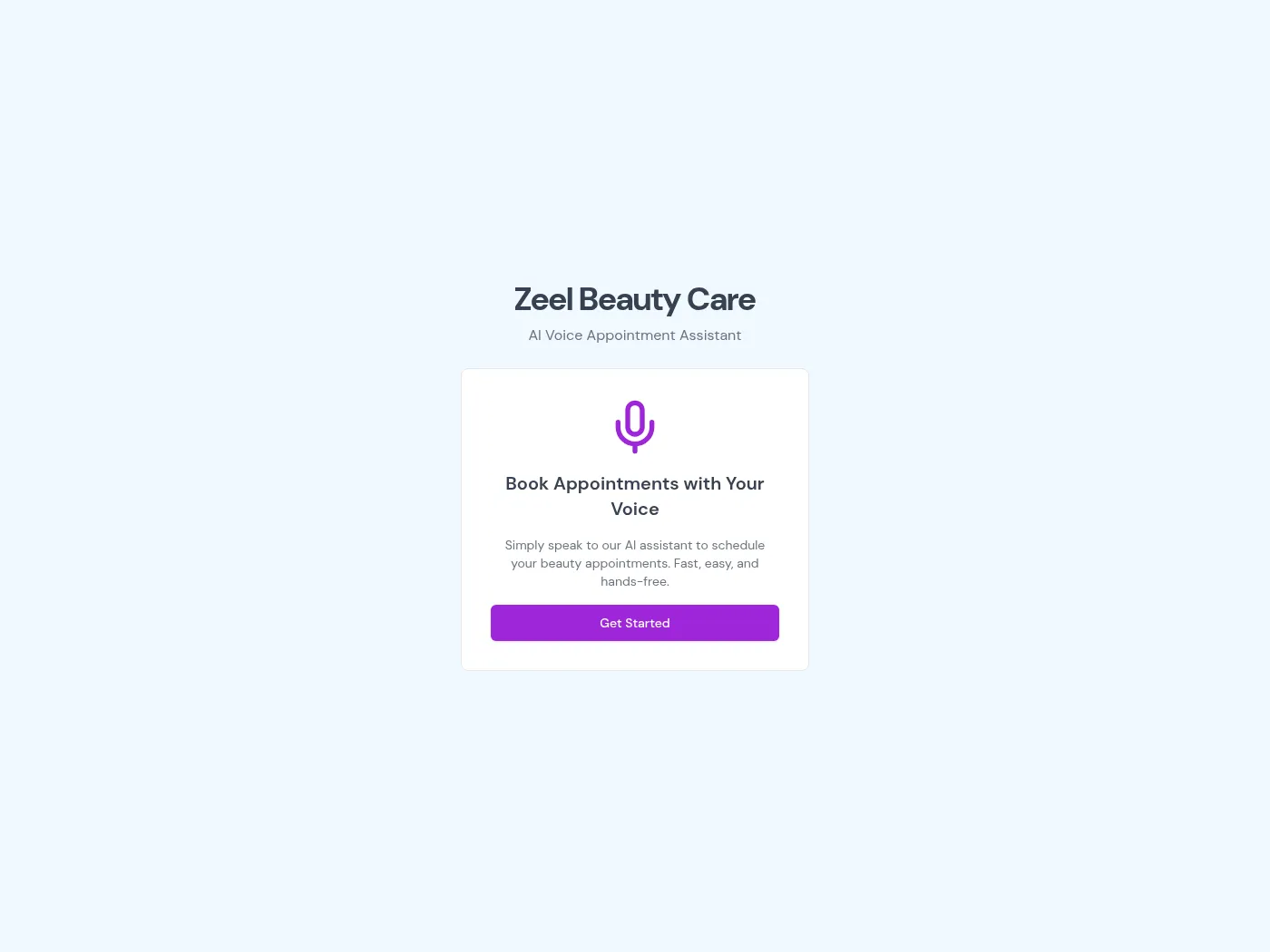 Zeel AI Voice Agent