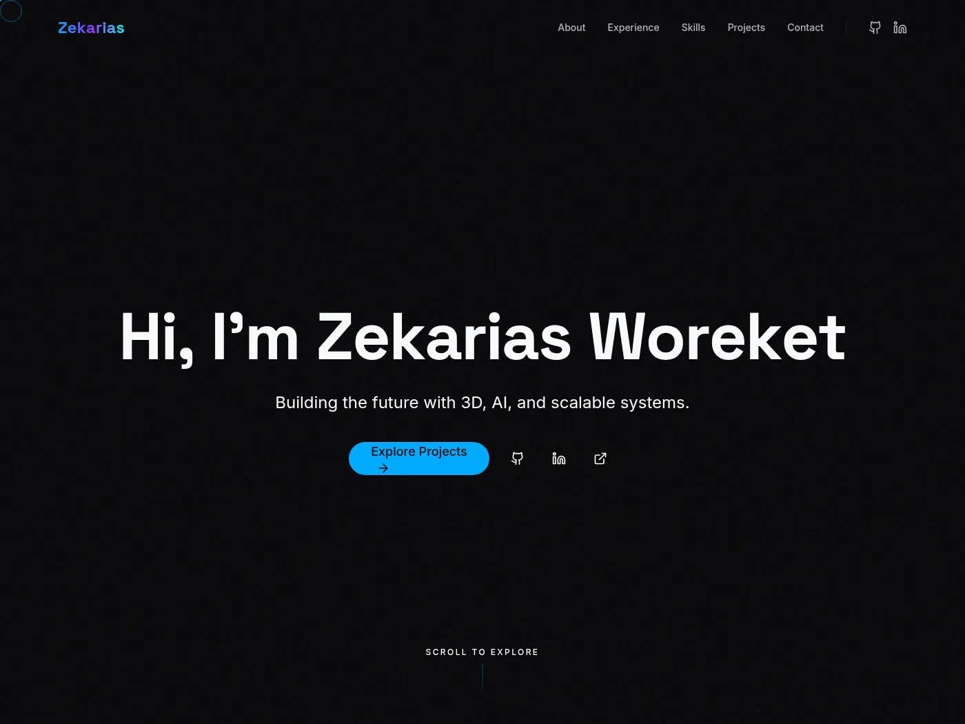 Zekarias 3D Portfolio