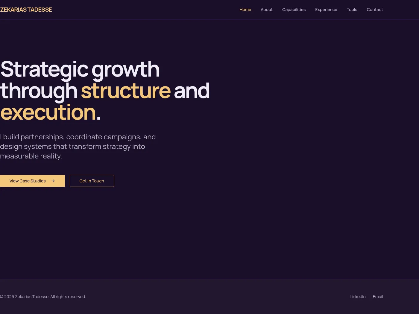 Zekarias Tadesse Portfolio