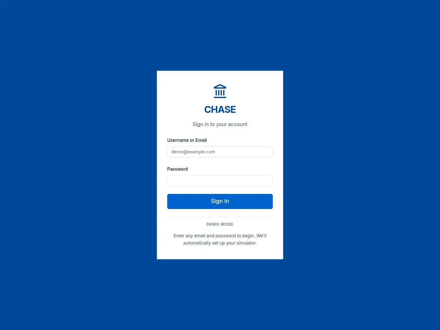 Chase Zelle Simulator