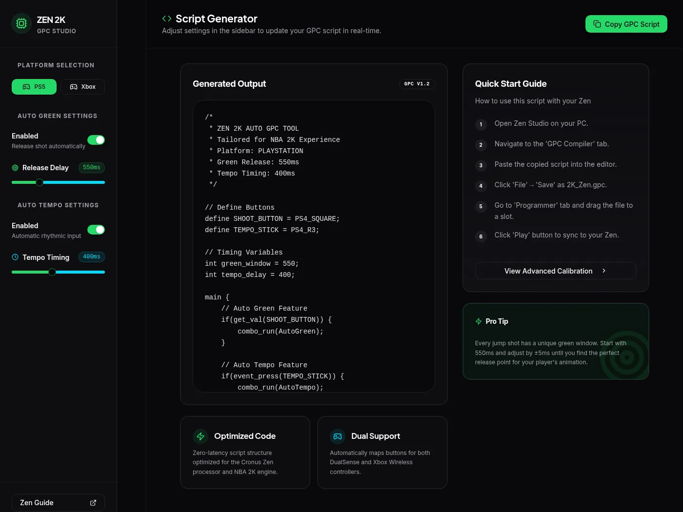Zen 2K Auto GPC Tool