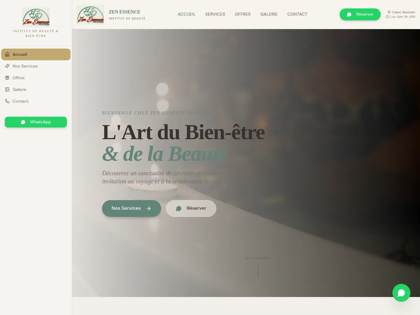 Zen Essence Web Experience