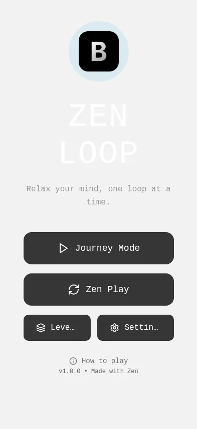 Zen Loop Game