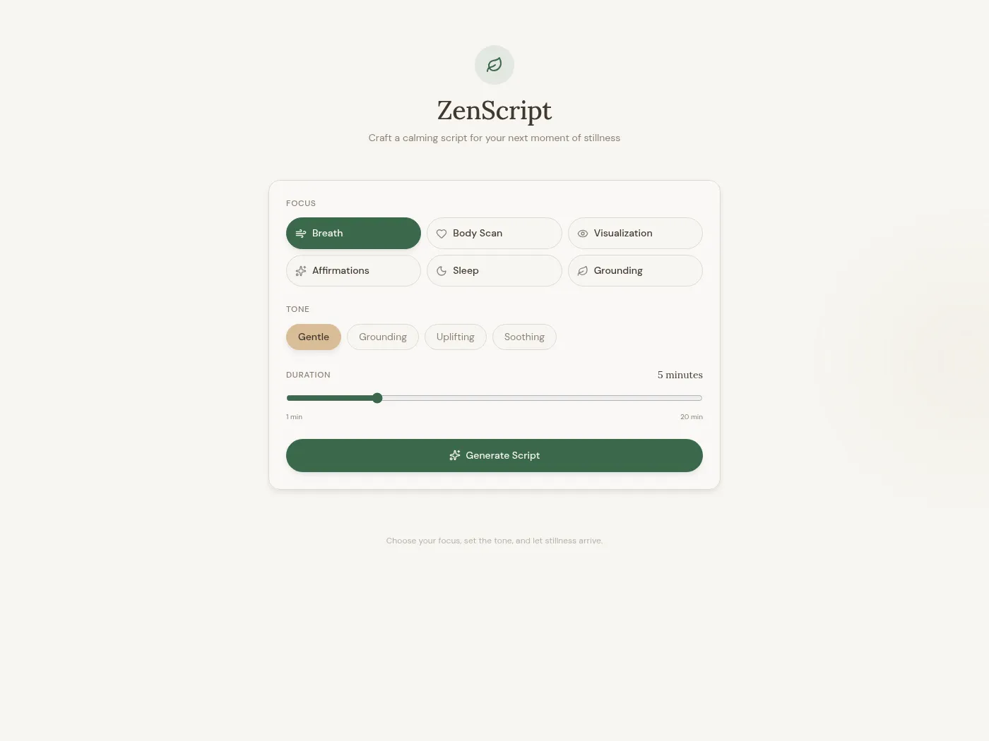 ZenScript Generator