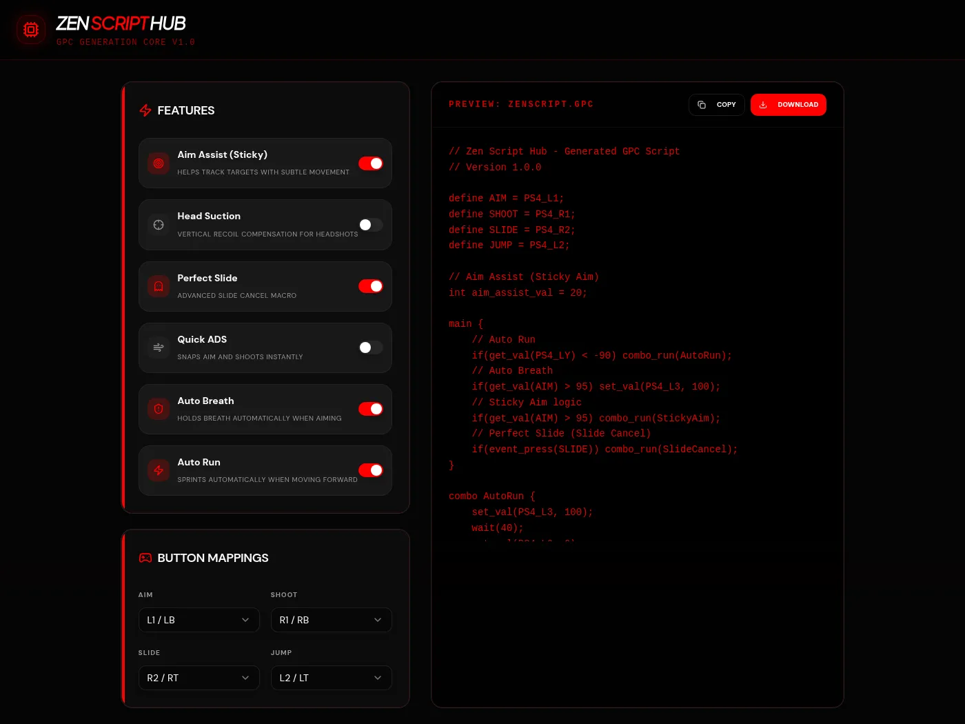 Cronus Zen Script Hub