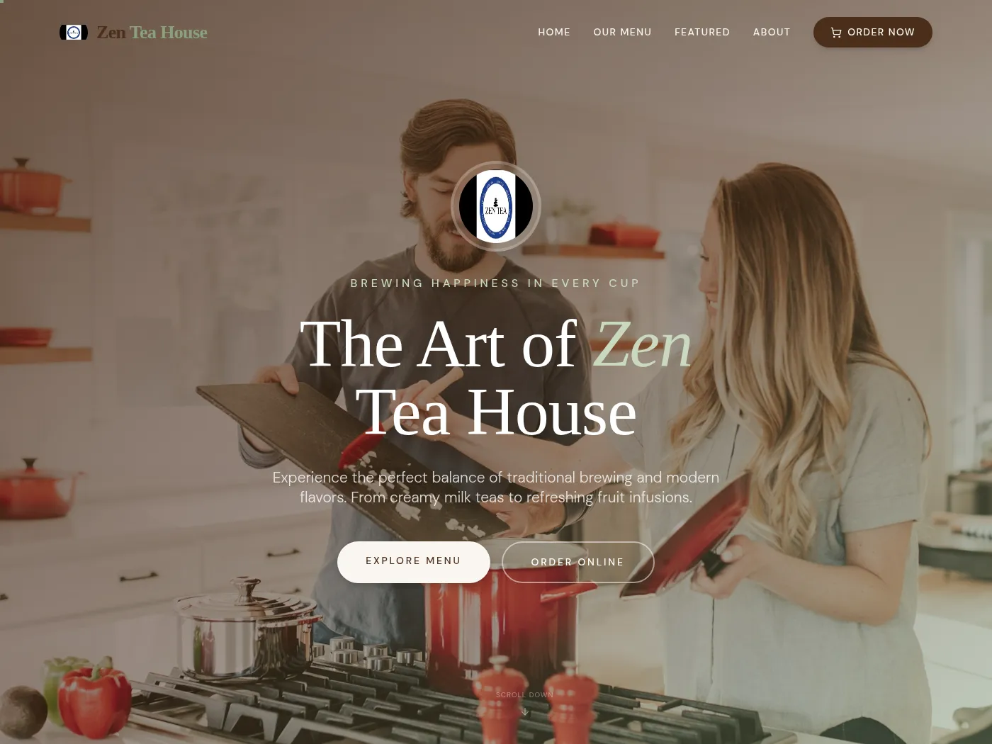 Zen Tea House Landing