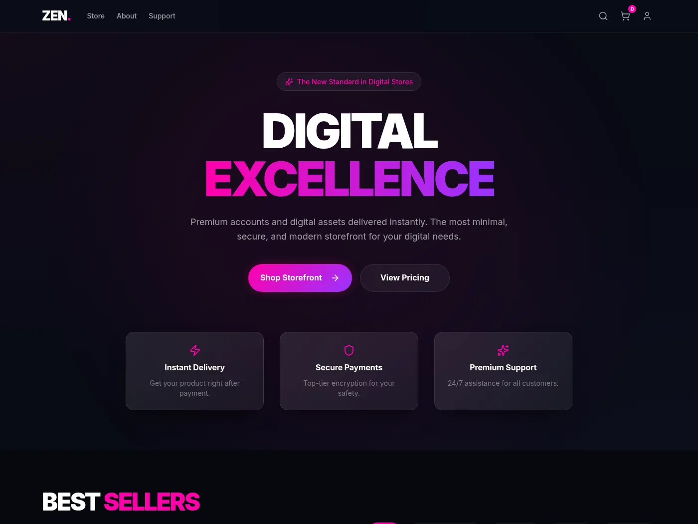 Zen Digital Storefront