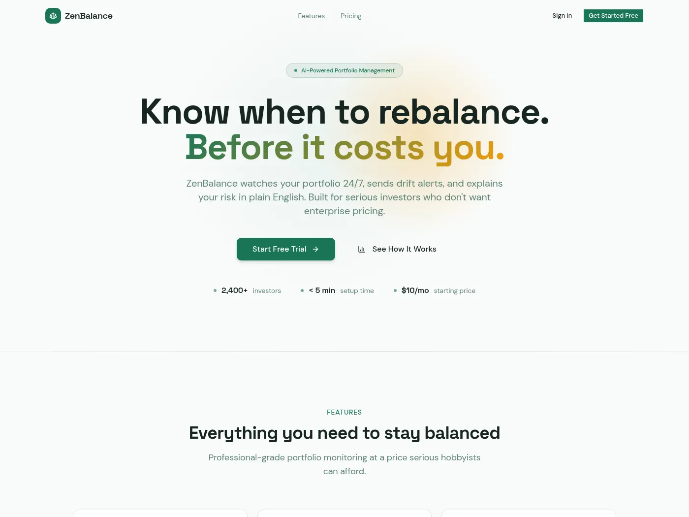 ZenBalance AI Alerts