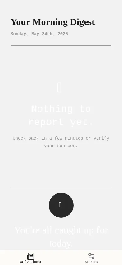 ZenDigest Mobile Briefing