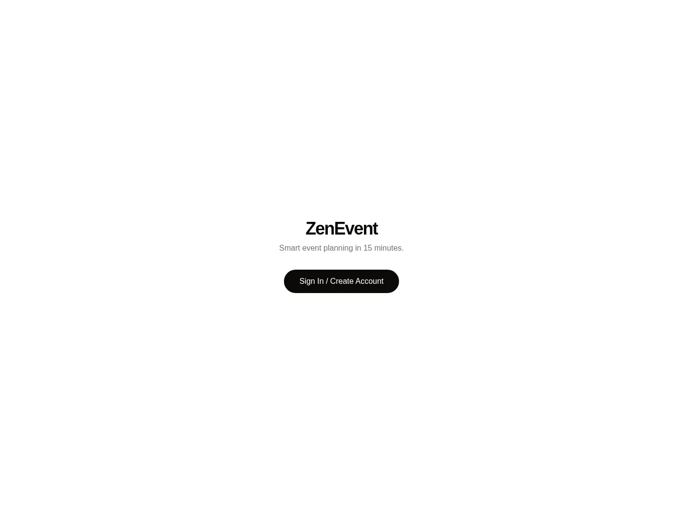 ZenEvent Planner
