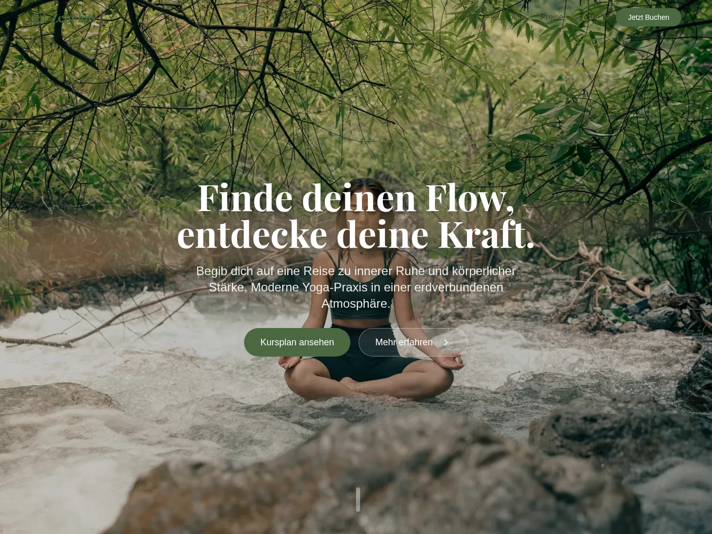 ZenFlow Yoga Website