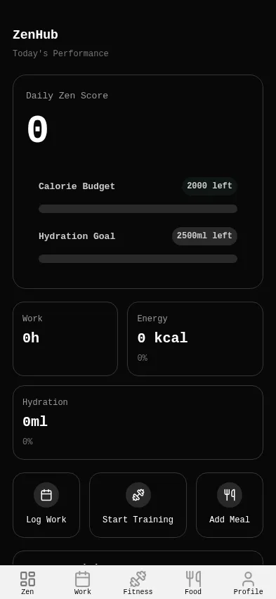 ZenHub Productivity App