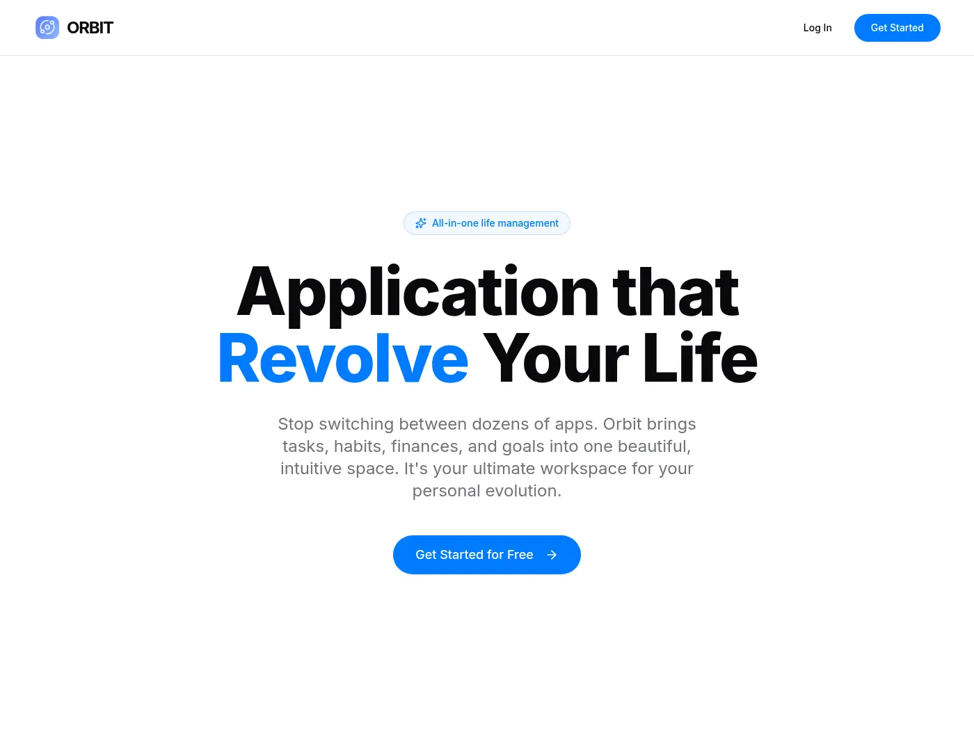 Orbit Life Organizer