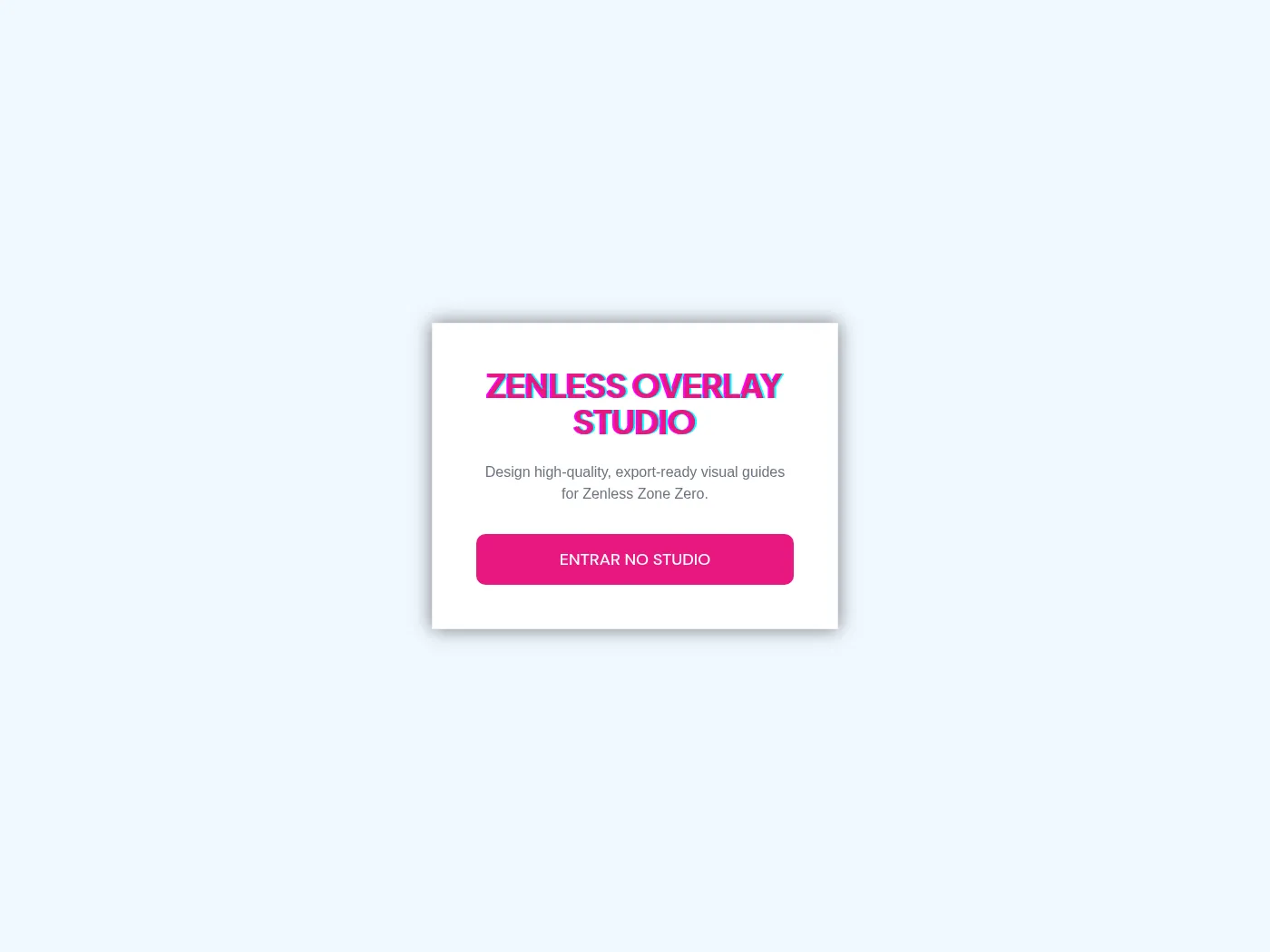 Zenless Overlay Studio