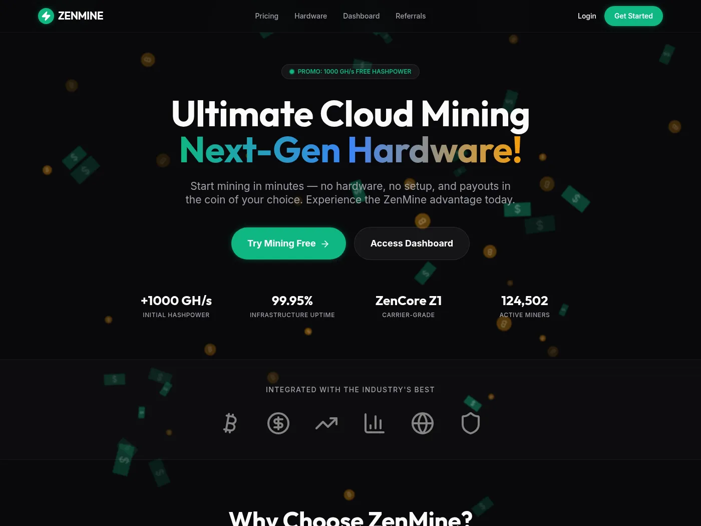 ZenMine Cash Splash Landing