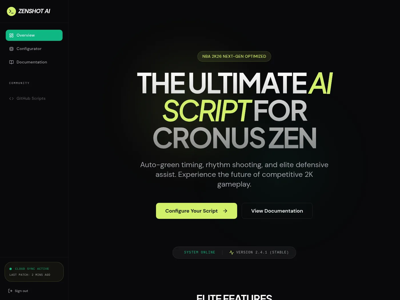 ZenShot AI Script