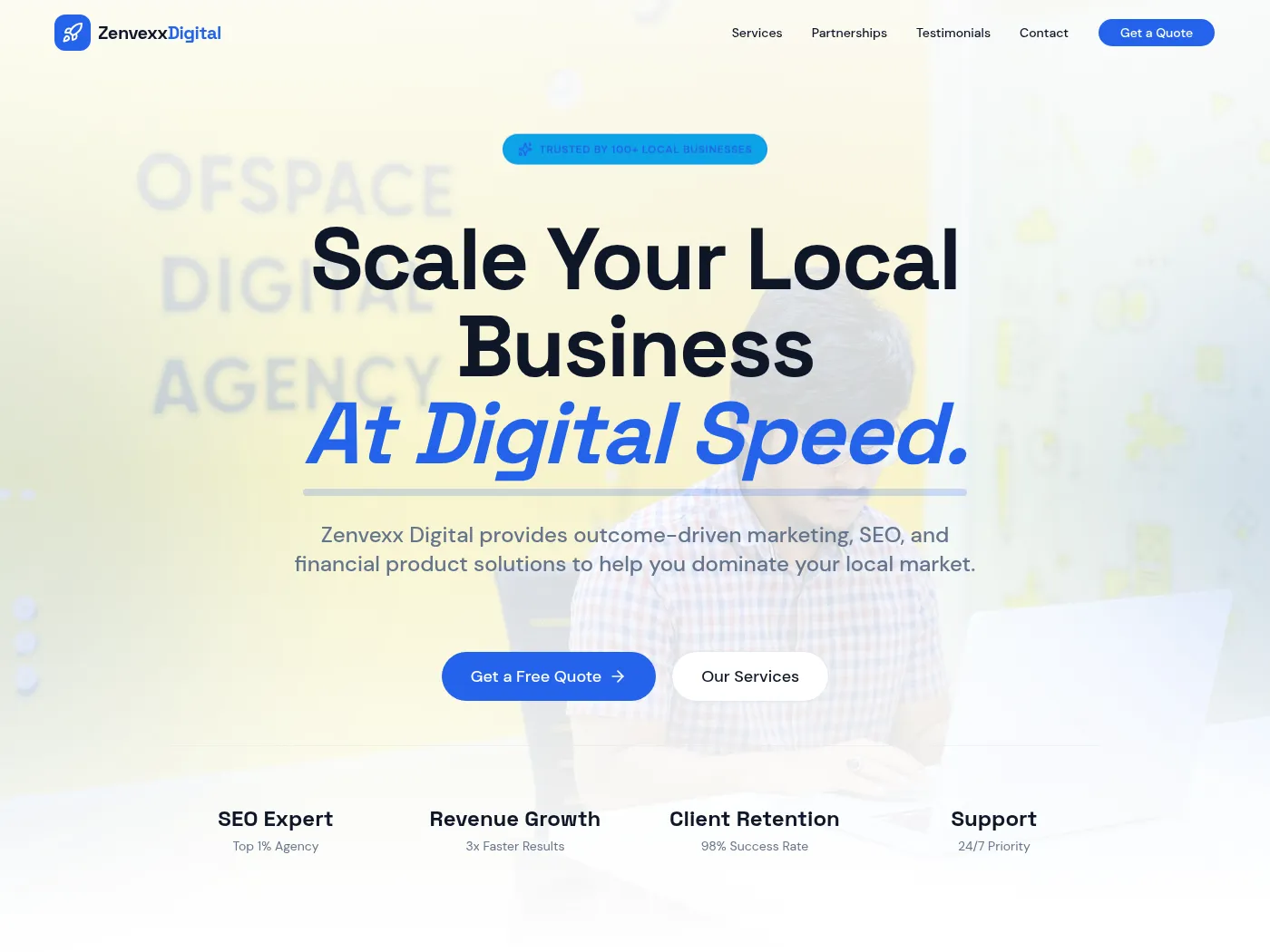 Zenvexx Digital Landing