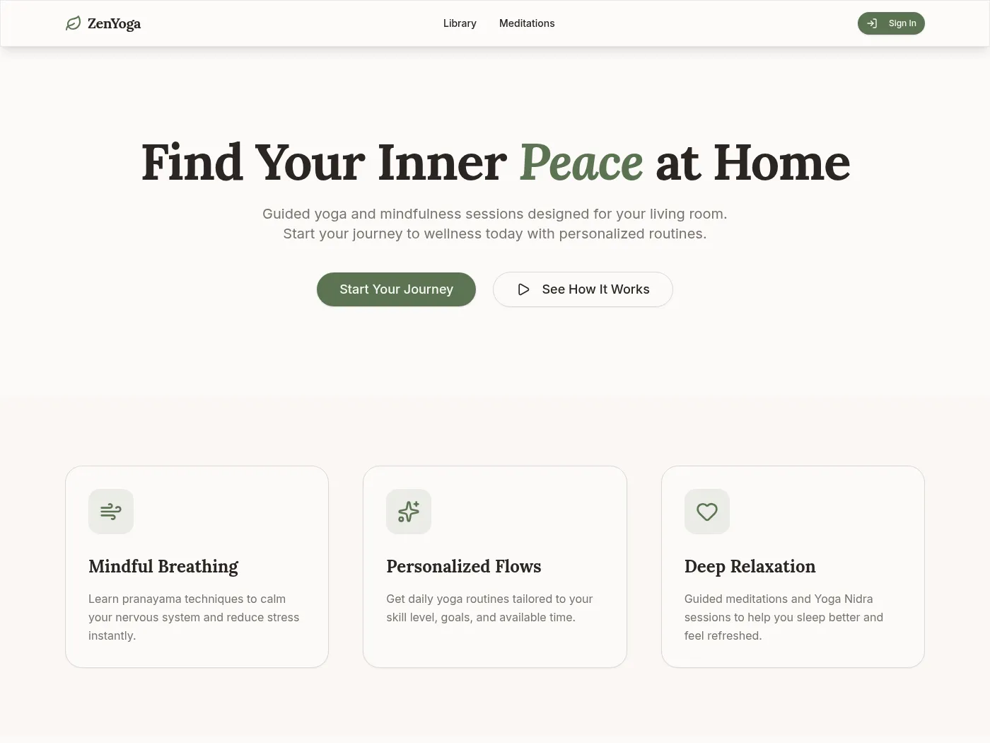 ZenYoga Trainer