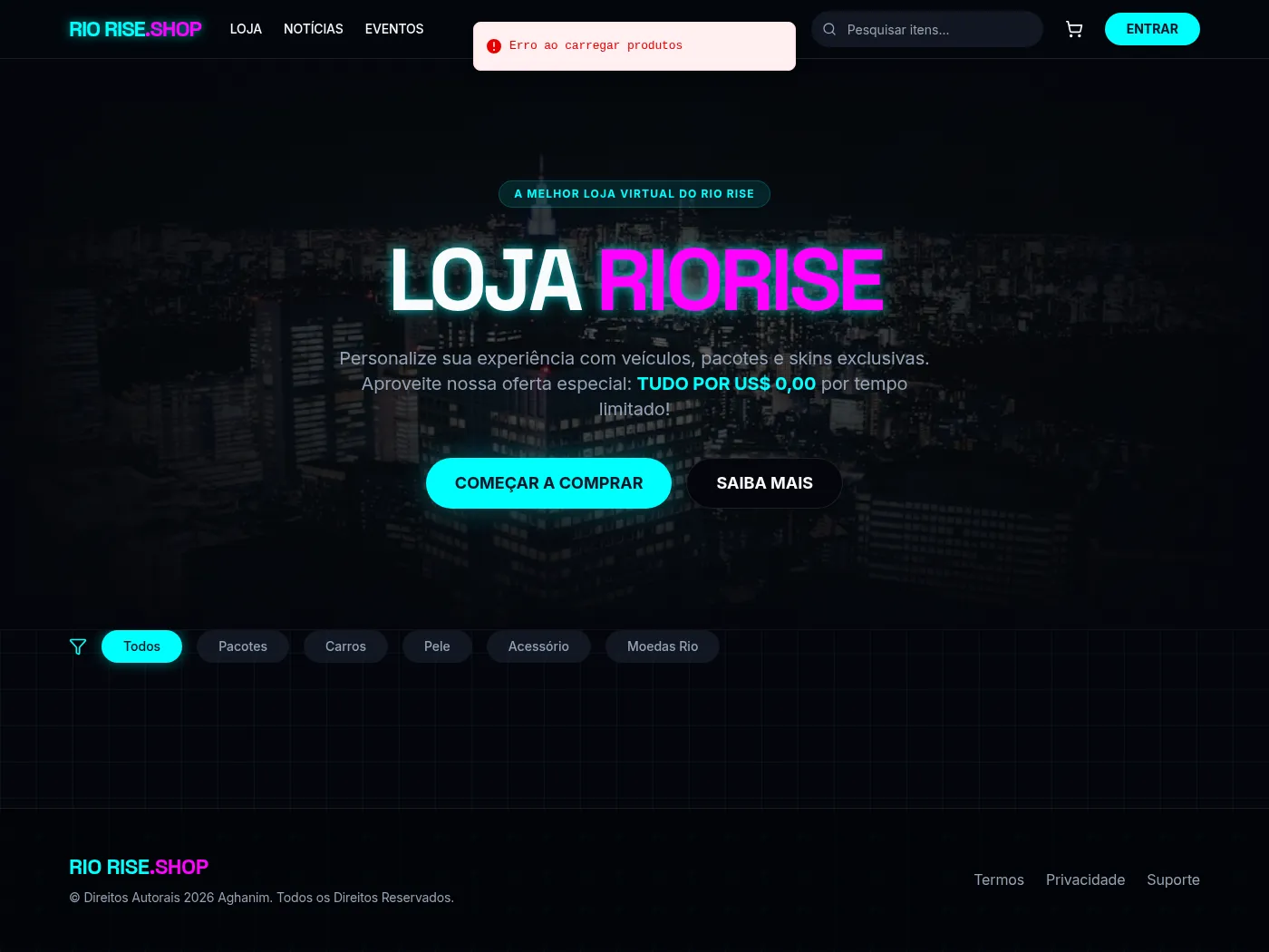 Riorise Zero-Cost Store