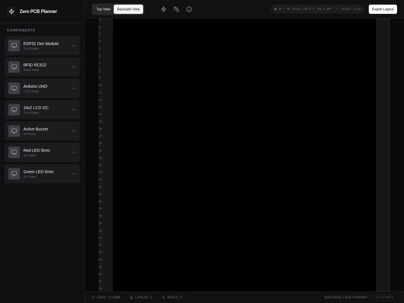 Zero PCB Layout Planner