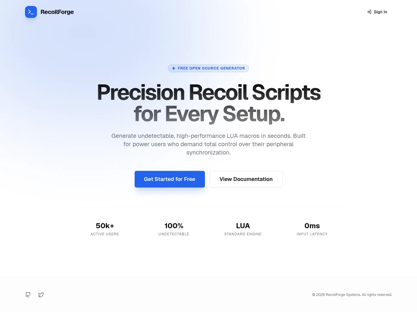 Zero Recoil Script Maker