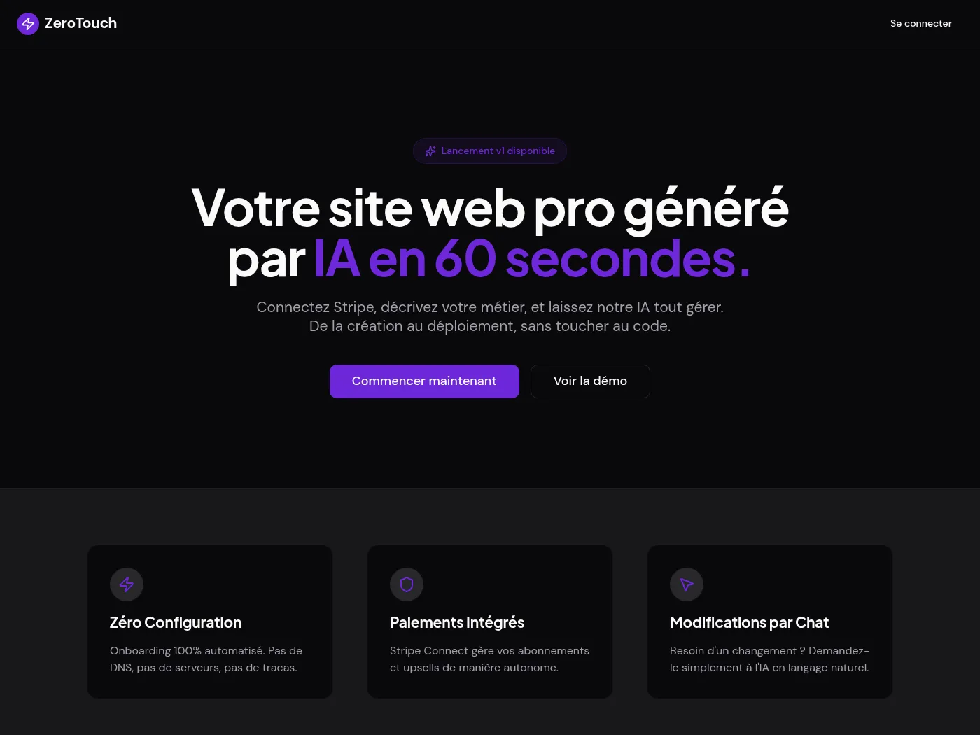 Zero Touch Site Builder