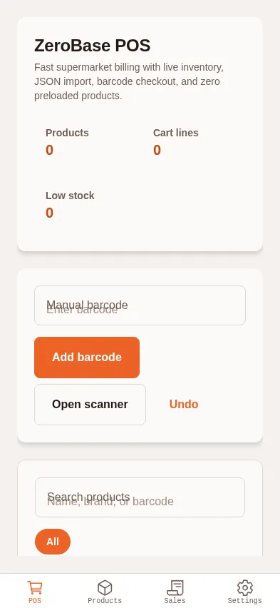 ZeroBase POS