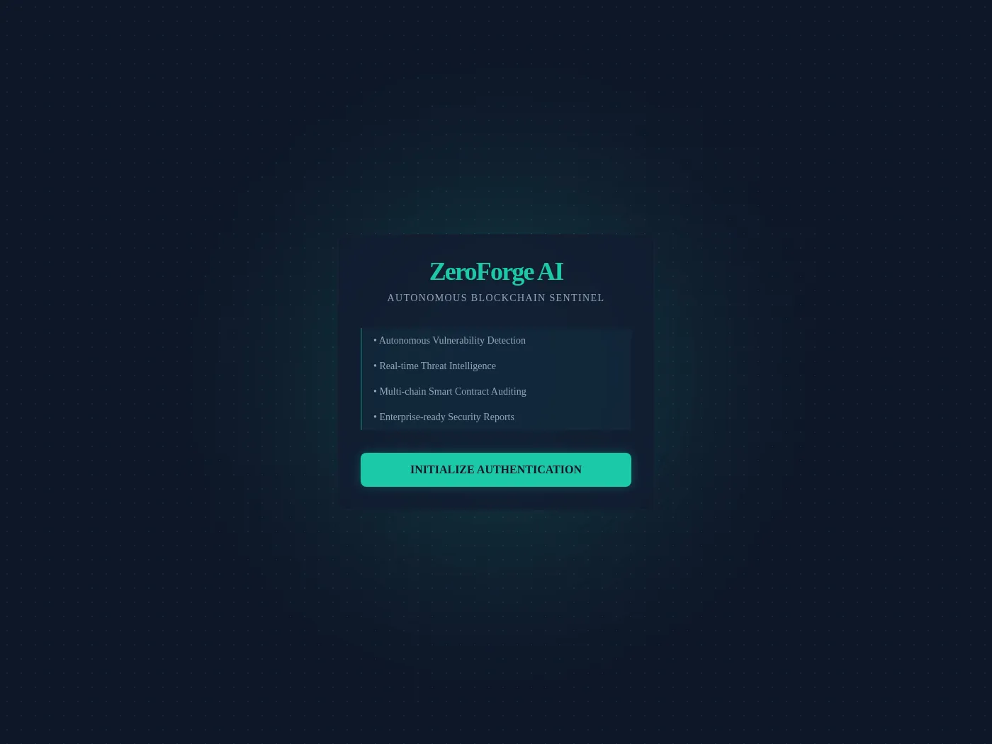 ZeroForge AI Sentinel