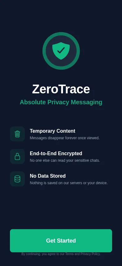 ZeroTrace Messenger