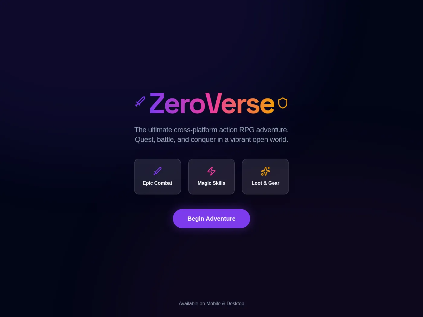 ZeroVerse Adventure