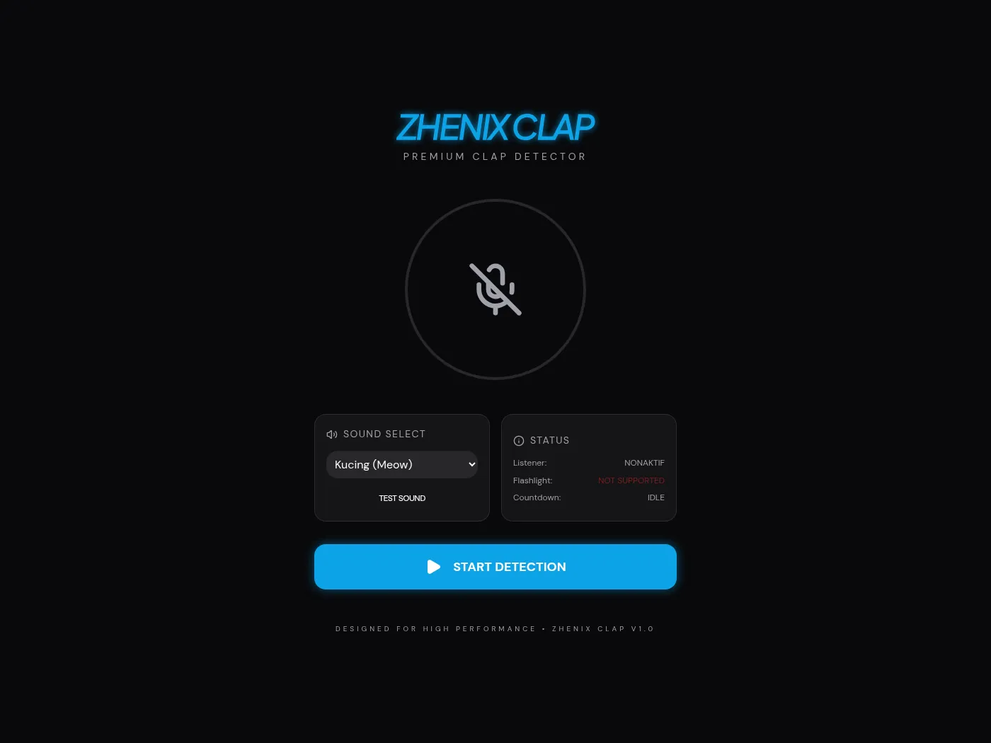 Zhenix Clap Detector