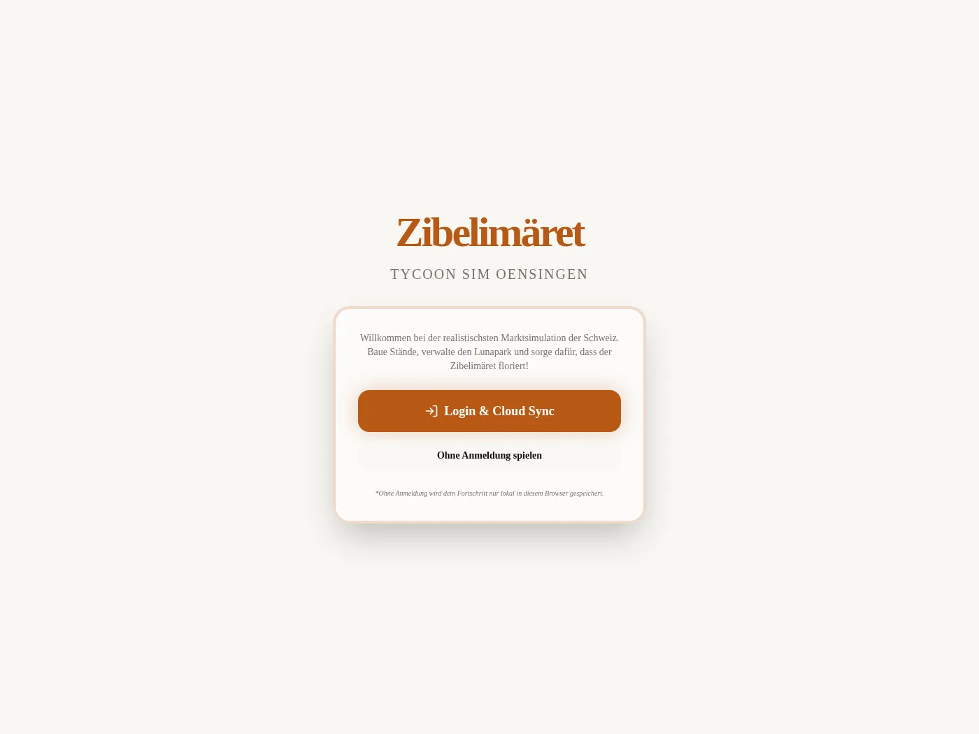 Zibelimäret Tycoon Sim
