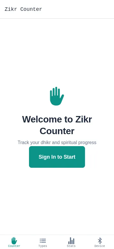 Zikr Bluetooth Tracker