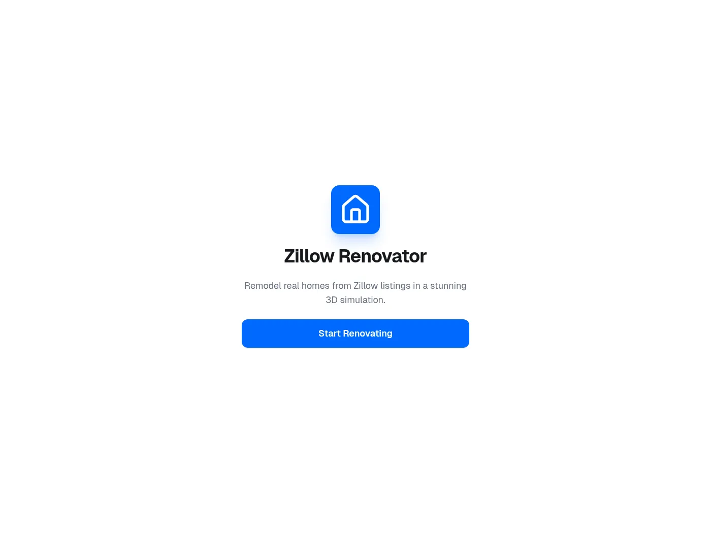 Zillow Renovator Game