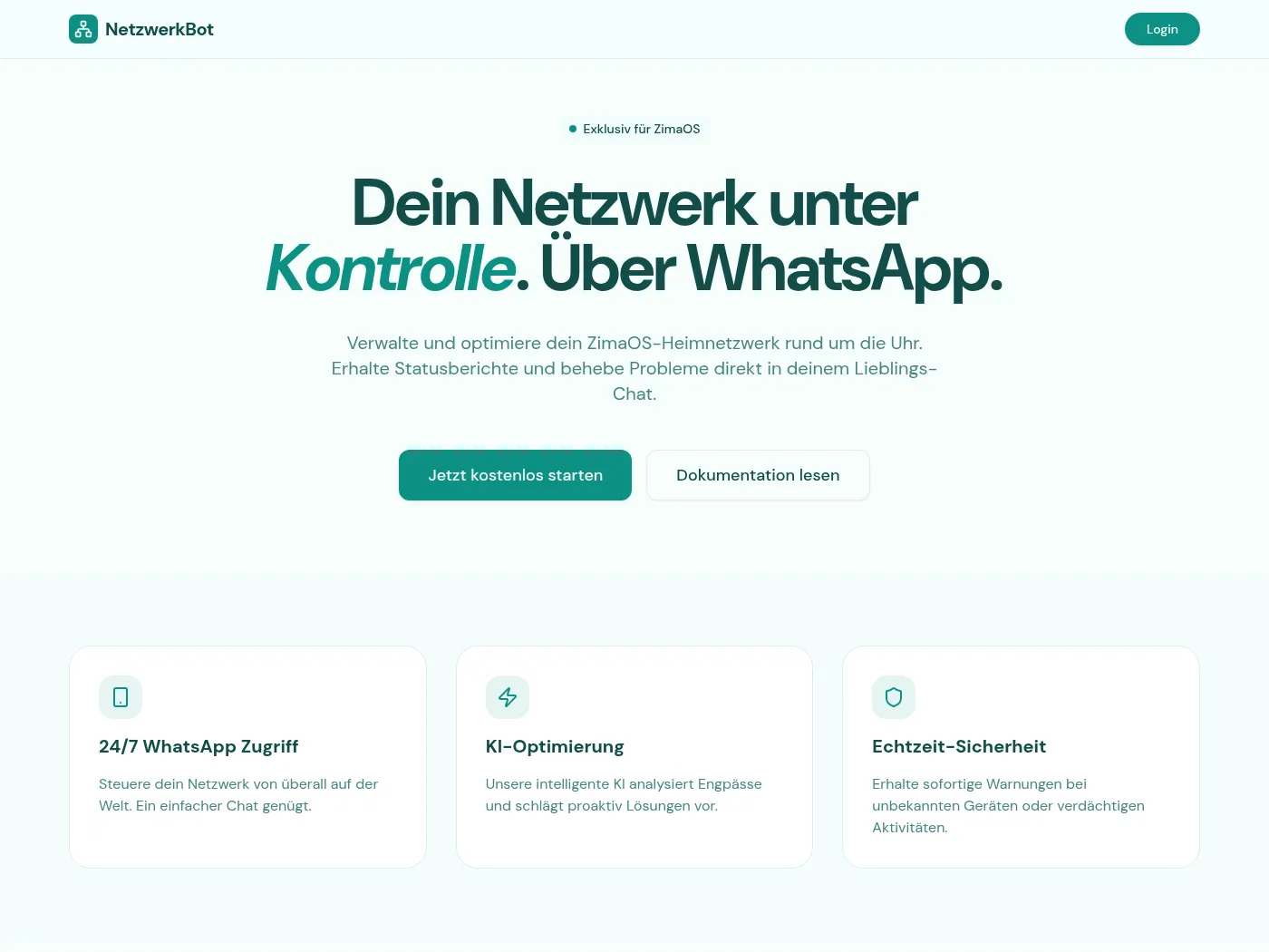 NetzwerkBot für WhatsApp
