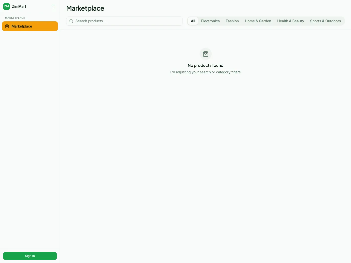 ZimMart Marketplace