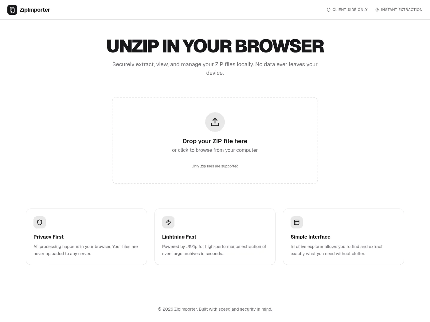 Zip Importer