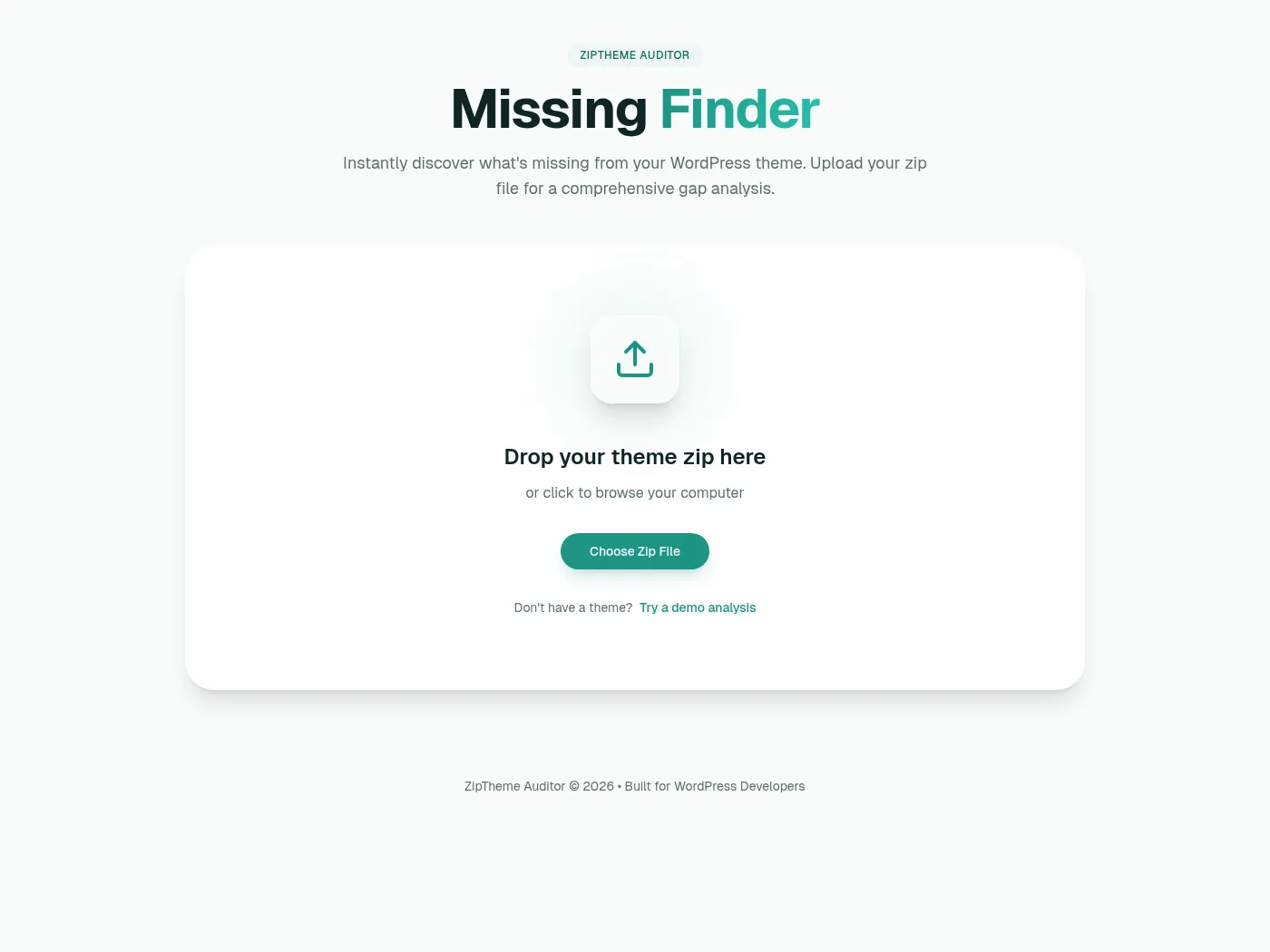ZipTheme Missing Finder