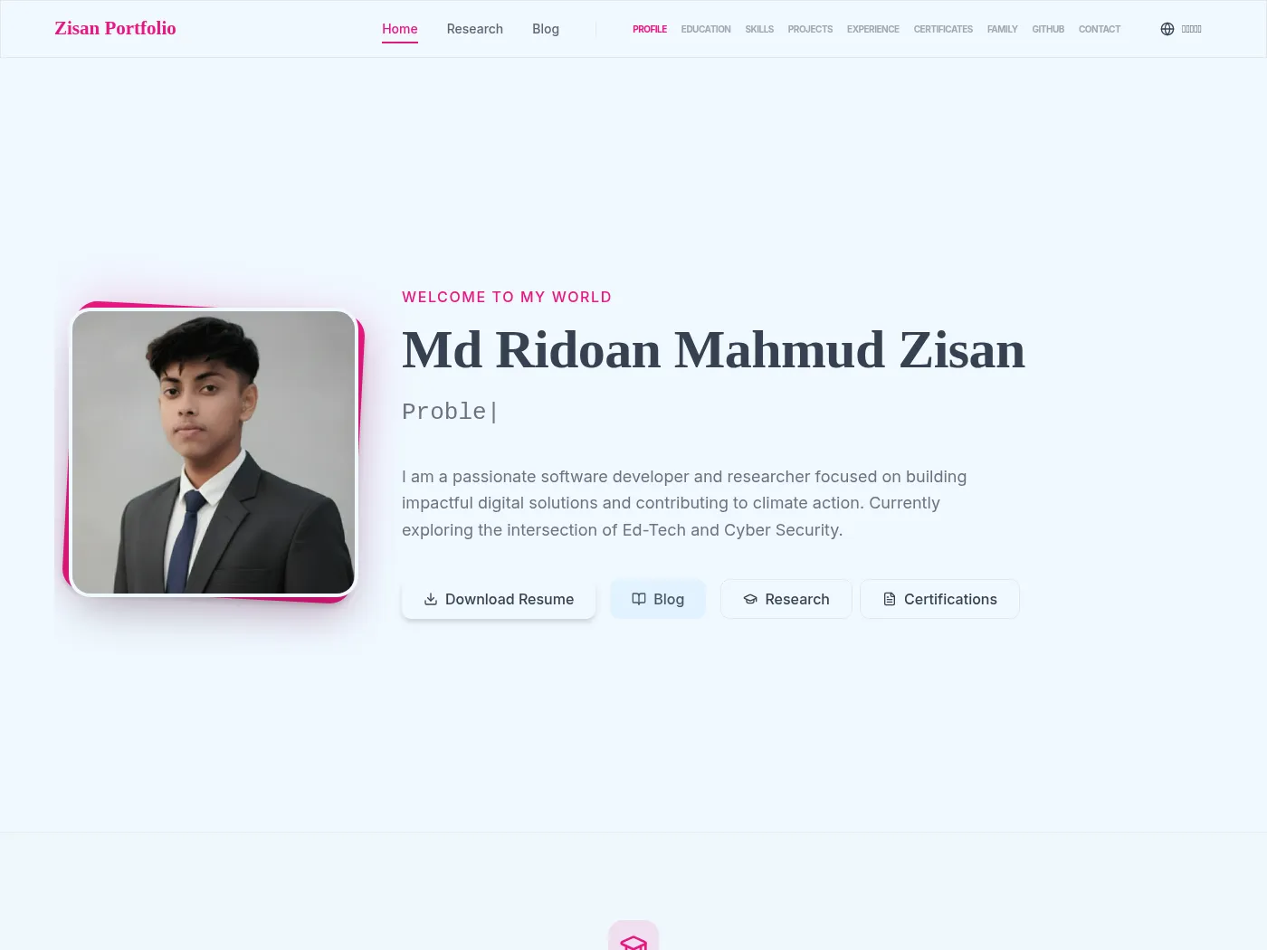 Zisan Portfolio Hub