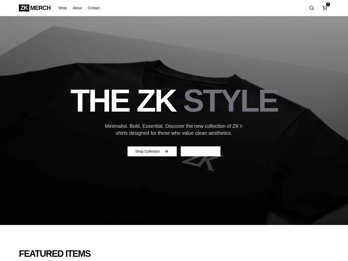 ZK Merch Storefront