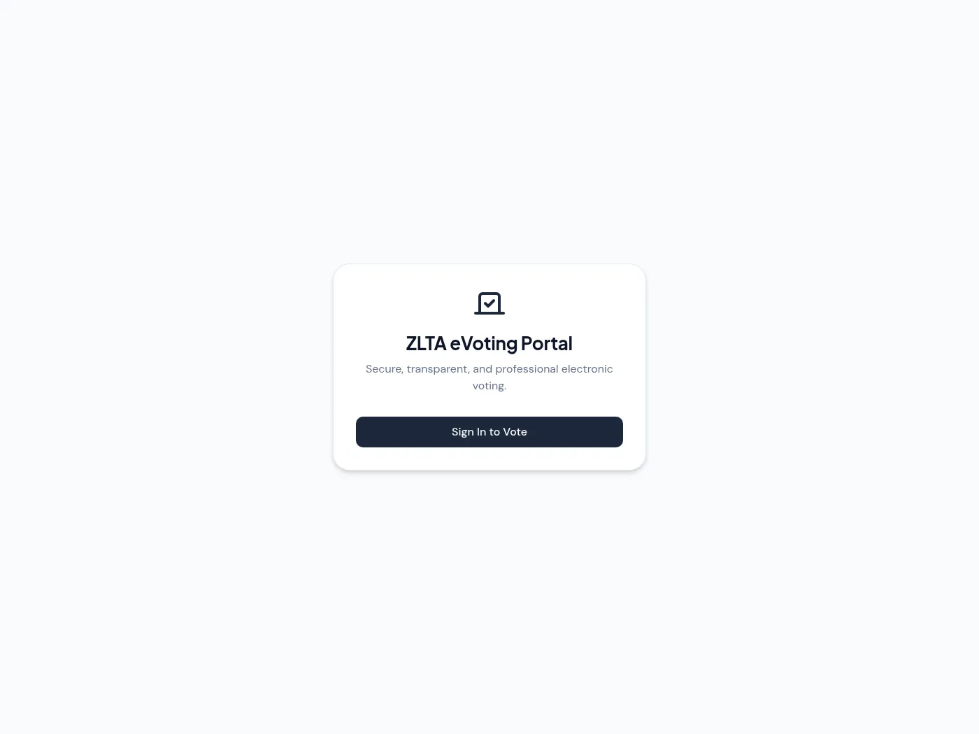 ZLTA eVoting Portal