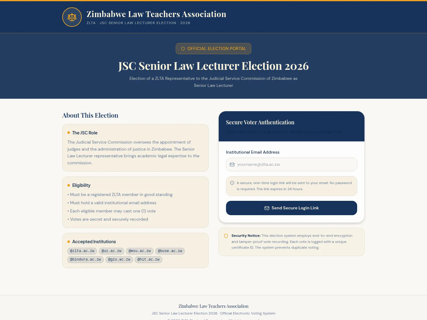 ZLTA JSC E‑Voting Portal (Remix)