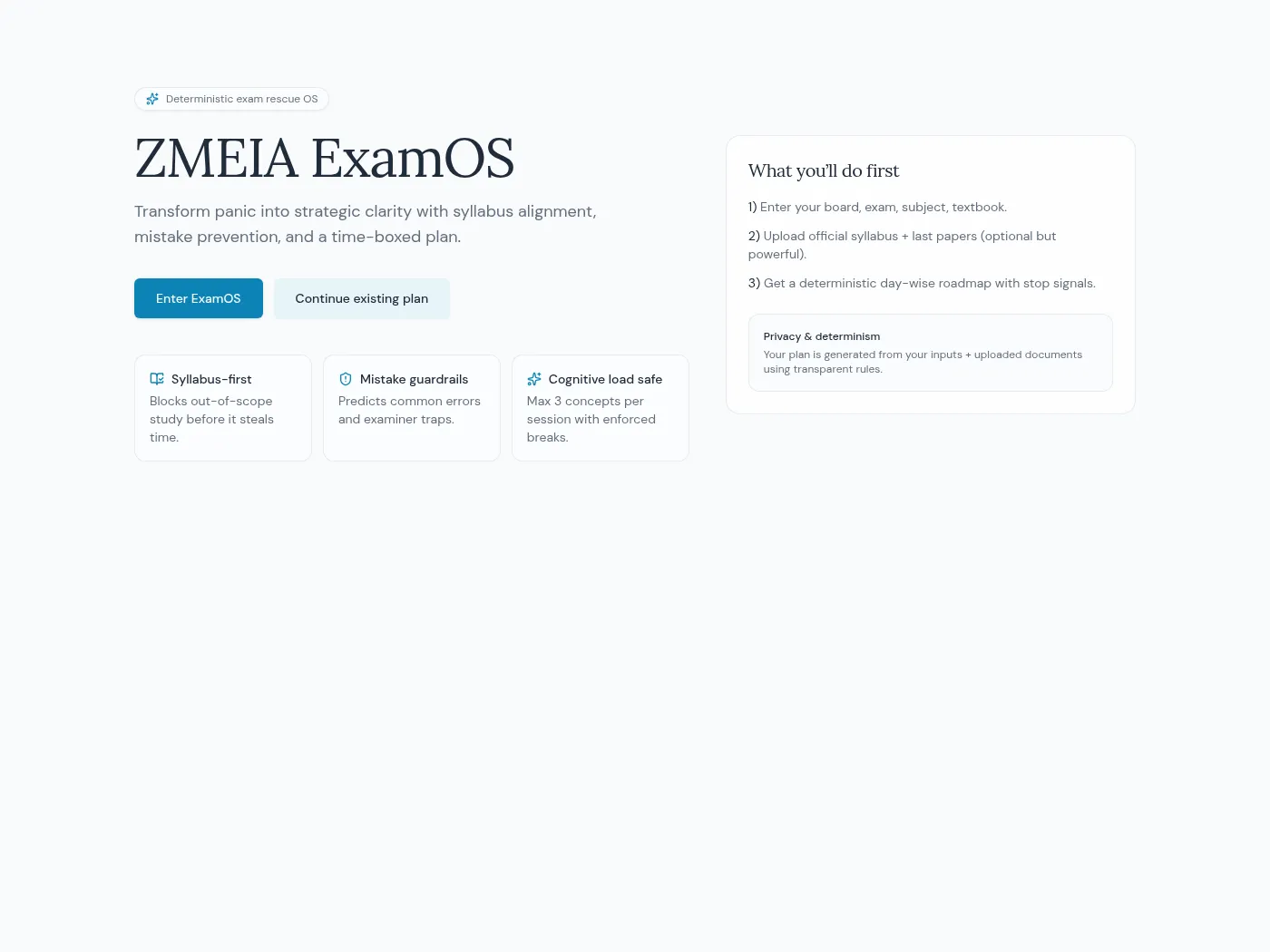 ZMEIA ExamOS