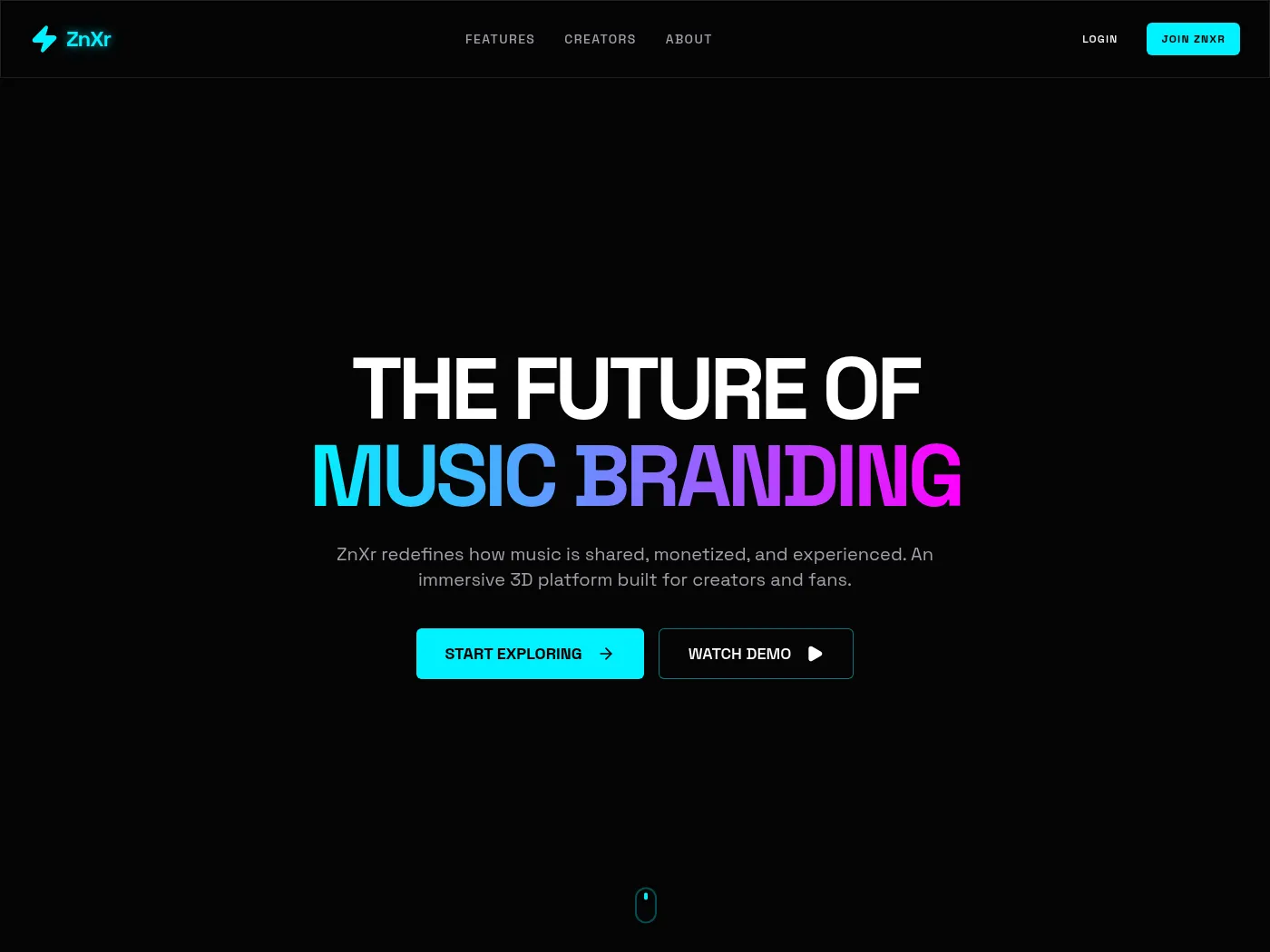 ZnXr 3D Music Platform