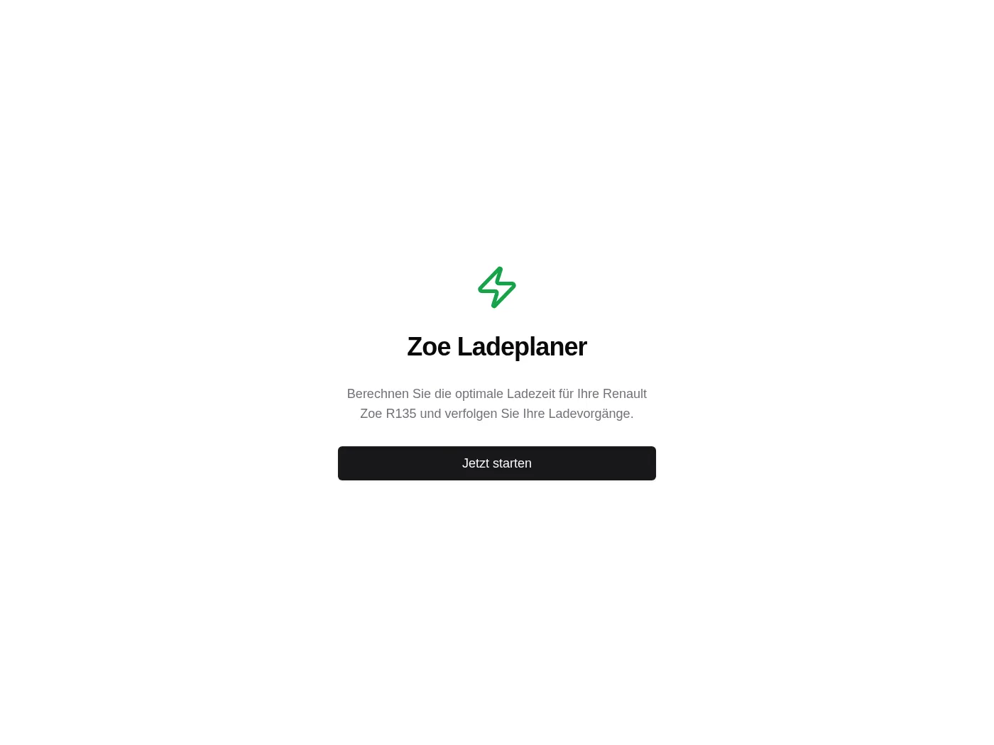 Zoe Charge Planner