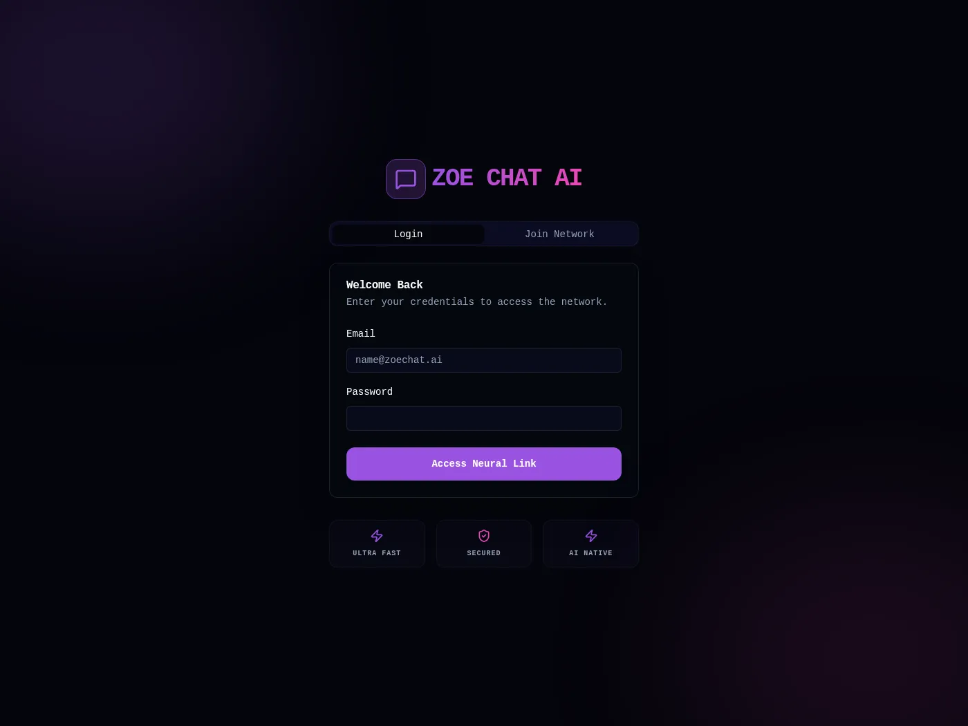 Zoe Chat AI Network