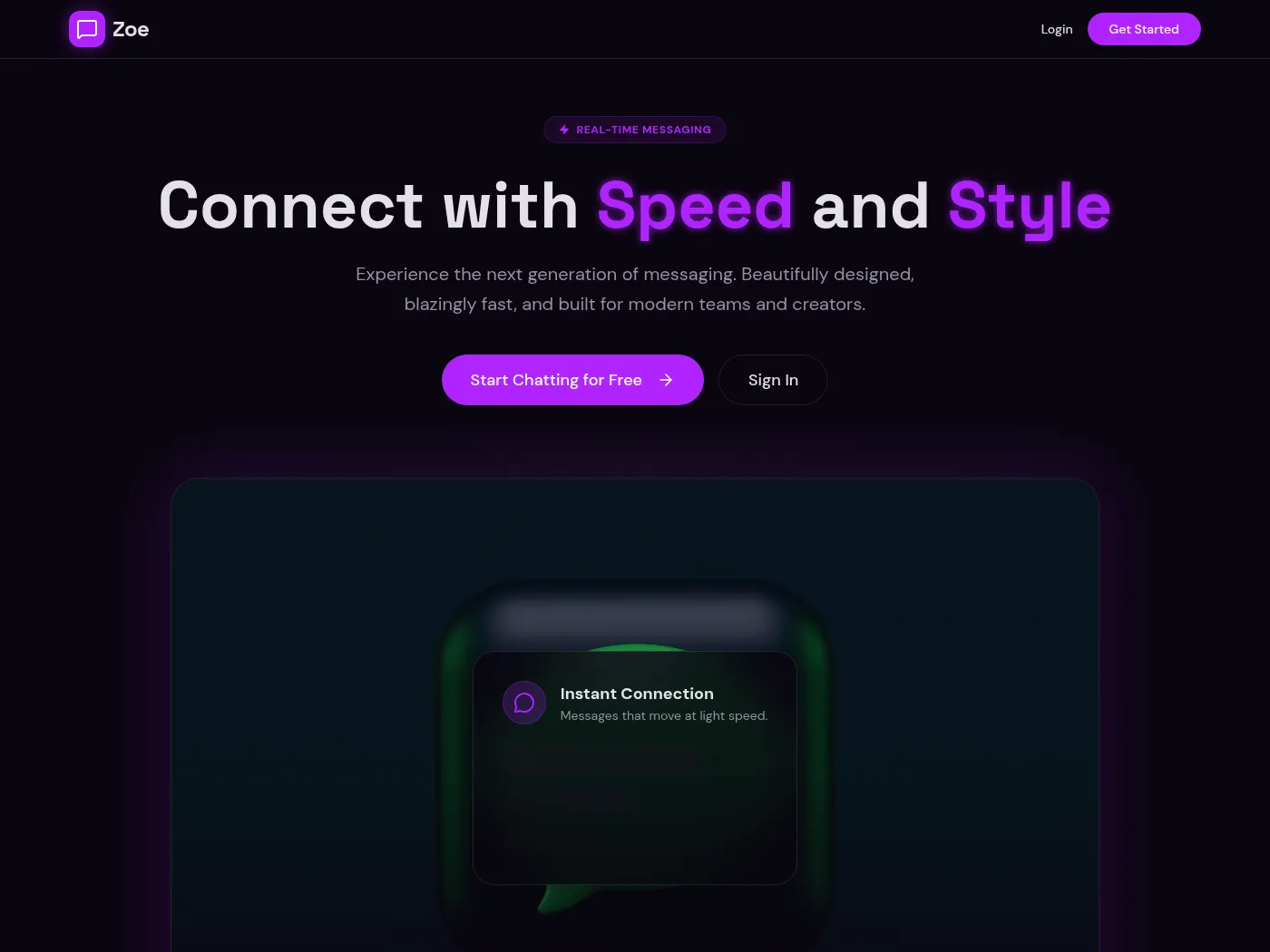 Zoe Messenger Web
