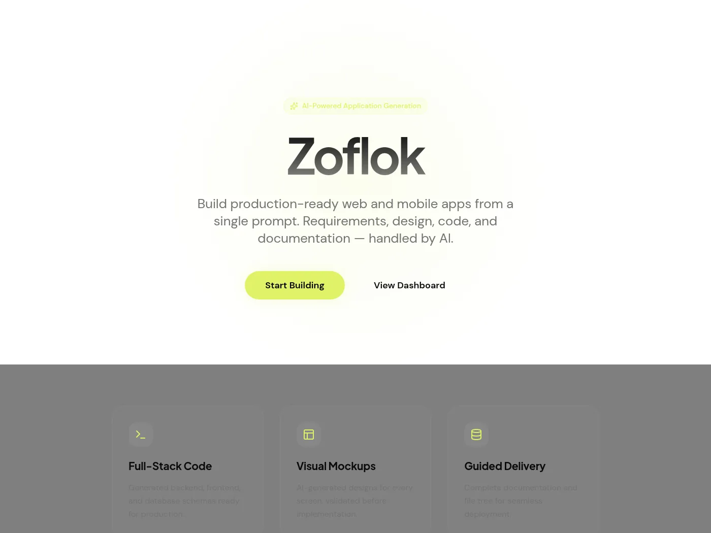 Zoflok AI App Builder